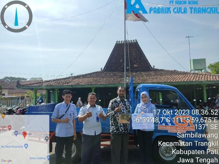 PG Trangkil Berikan Bantuan Mobil Pengangkut Sampah di Desa Sambilawang ...